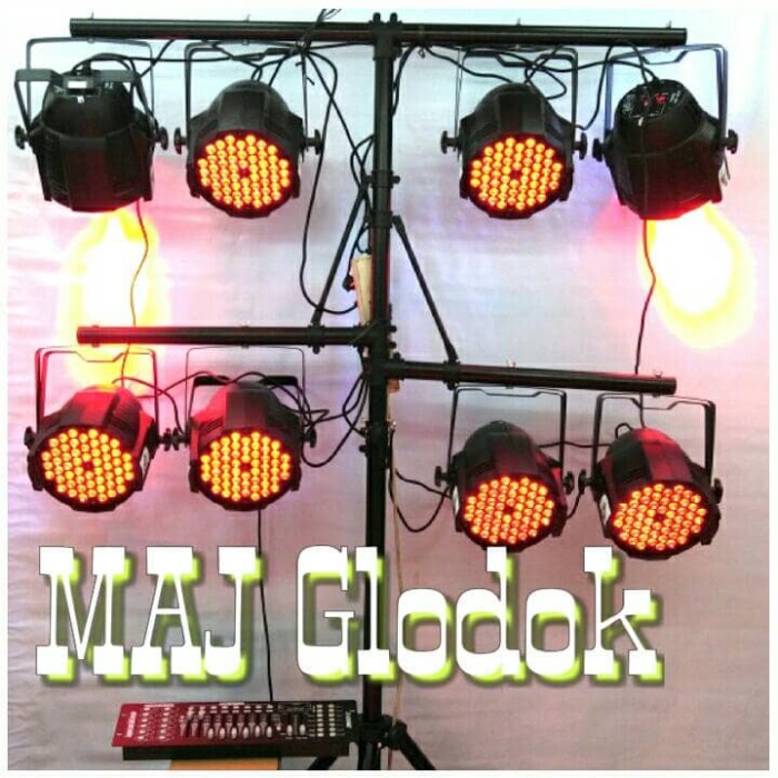 Jual Ready - Paket Lighting Lapangan ( Mixer + 8 Par Led Full Color ...