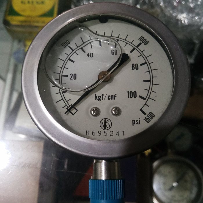 Jual Pressure gauge NKS 2,5" - 100 kg -1/4" ( full stainles ) | Shopee ...