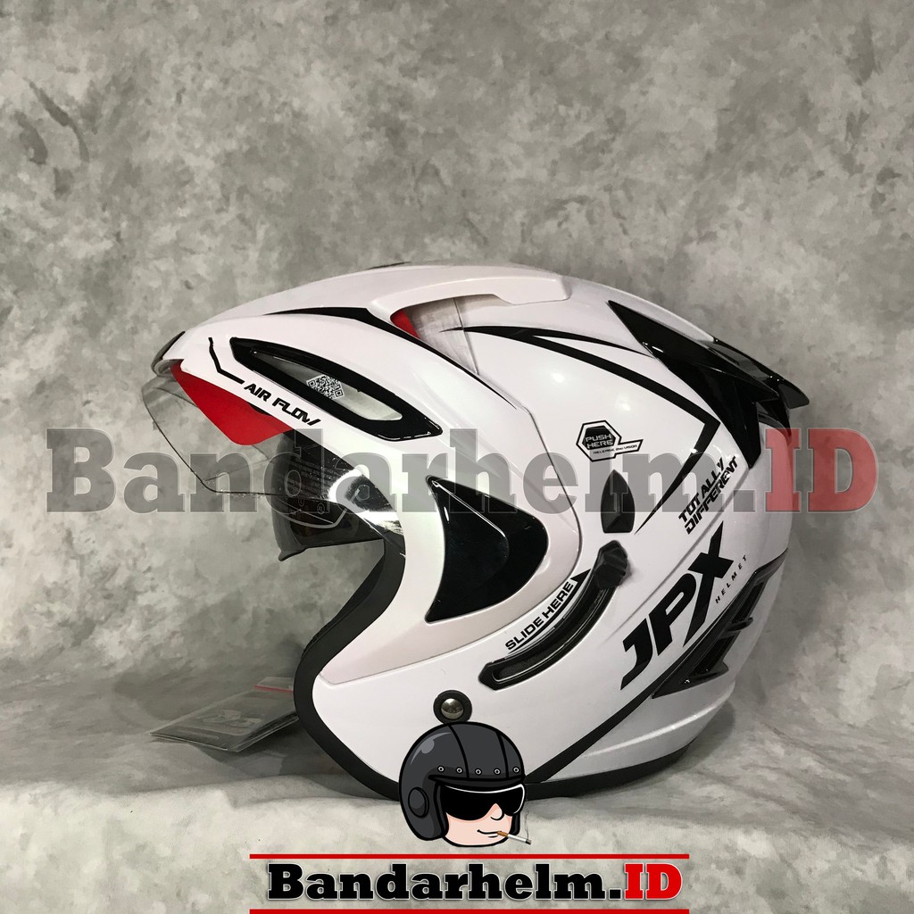 Jual HELM JPX SUPREME WHITE SOLID ORIGINAL | Shopee Indonesia