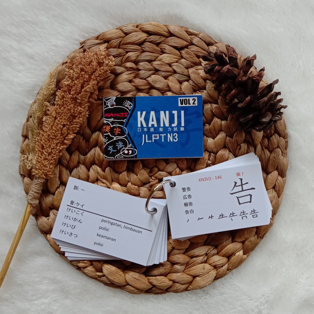 Jual FLASH CARD KANJI N5 N4 N3 JLPT VERSI BARU PENGGANTI BUKU BAHASA ...