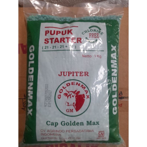 Jual Pupuk Starter Goldenmax 21-21-21+TE 1KG Pupuk Bebas Chlor Pupuk Golden Max | Shopee Indonesia