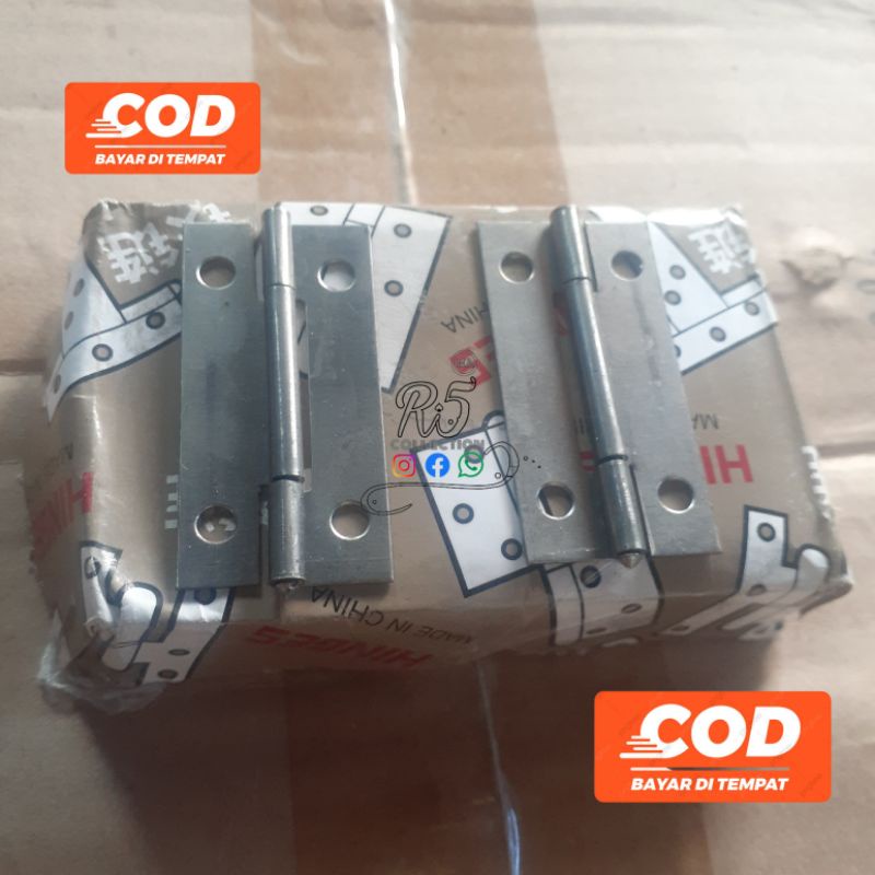 Jual ENGSEL TIPIS HINGES / KOTING 2" INCH PLAT PINTU KANDANG AYAM ...
