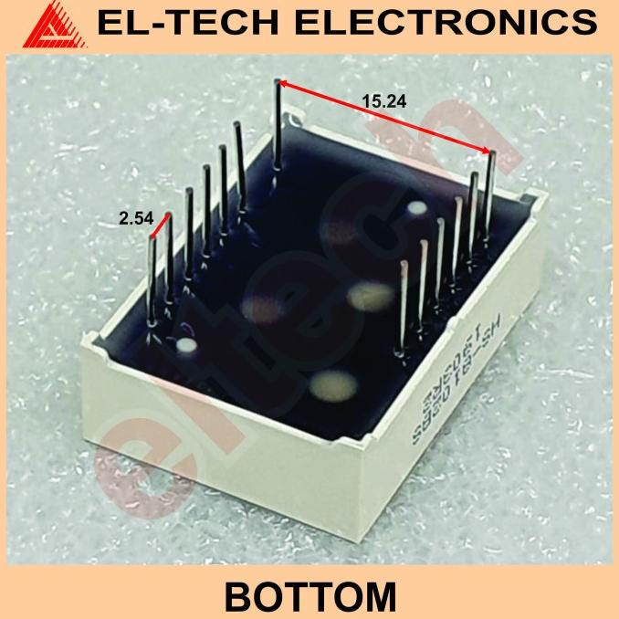 Jual LED Display 7 Seven Segment Anoda Red Merah 1 Digit 0.8" inch ...