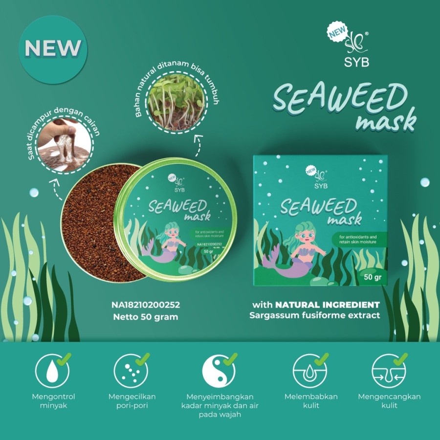 Jual SYB Seaweed Mask | Shopee Indonesia