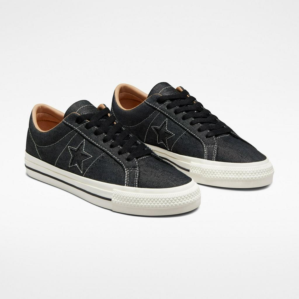 Jual Converse Cons One Star Pro Denim Low Top Black/Black/Egret ...