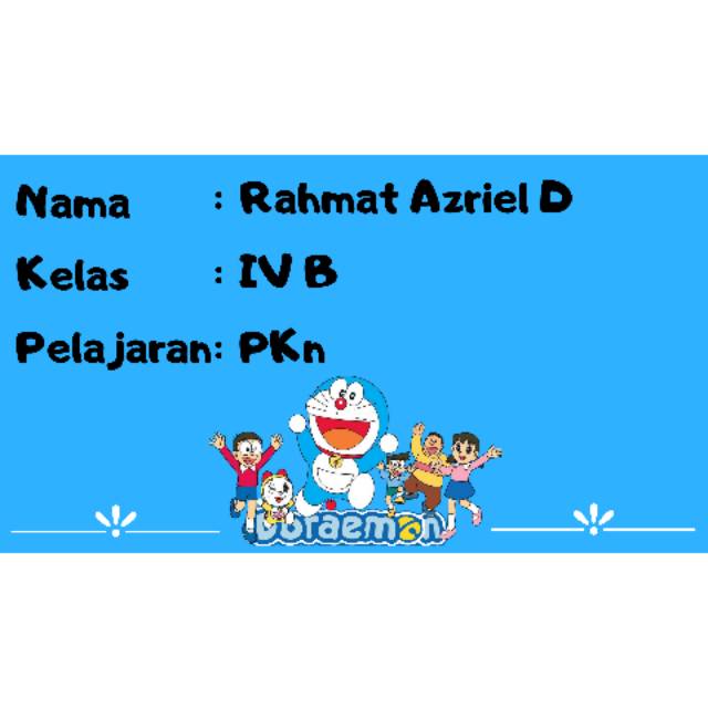 Jual Label nama Doraemon | Shopee Indonesia