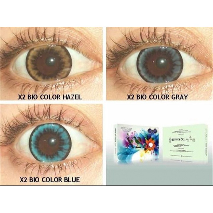 Jual X2 softlens x2 bio color softlens x2 hydrogel softlens mata ...