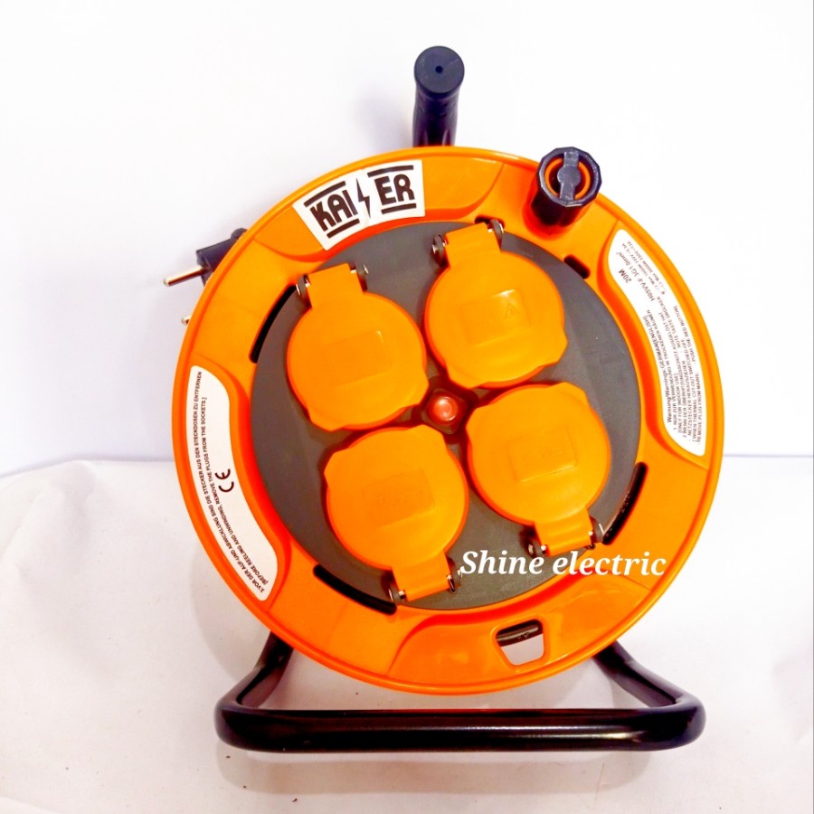 Jual Kabel Roll 20m Kaiser 20 meter Cable Reel 20 m Rol Gulung | Shopee ...