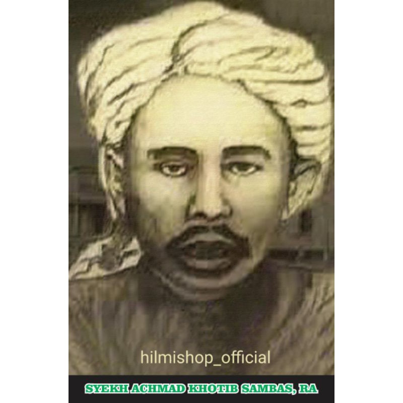 Jual Foto Syekh Ahmad Khotib Syambas Ra. Ukuran 32x48cm | Shopee Indonesia
