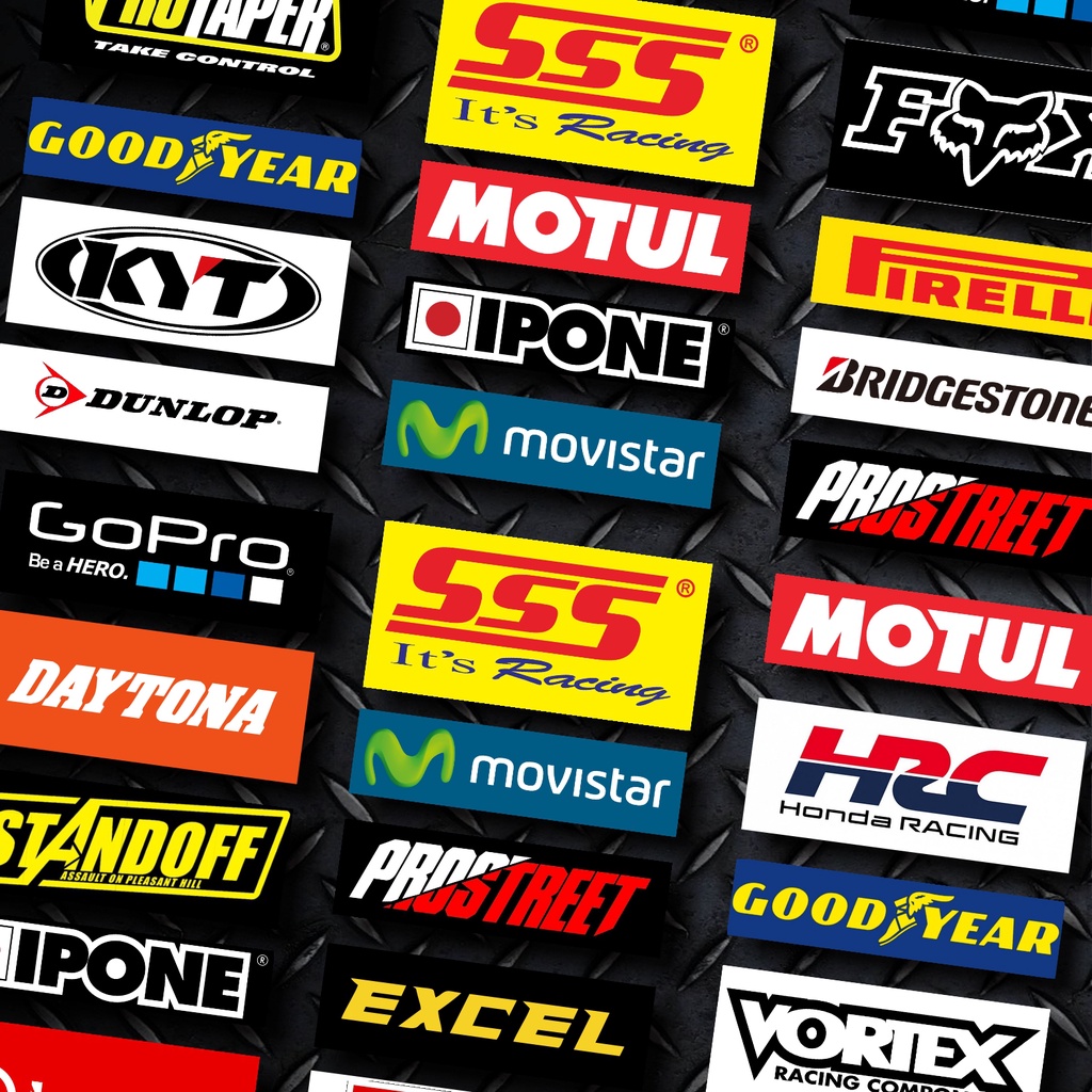 Jual 15PCS - STICKER RACING / STIKER PACK / STIKER MOTOR / STICKER ...