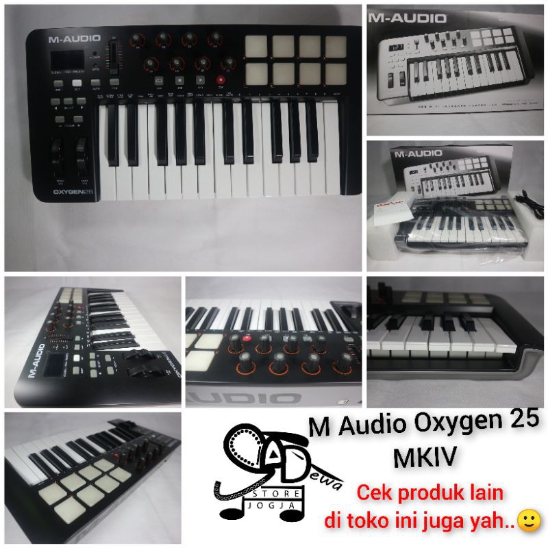 Jual M-Audio Oxygen 25 Midi Controller MKIV M Audio Keyboard Controler ...