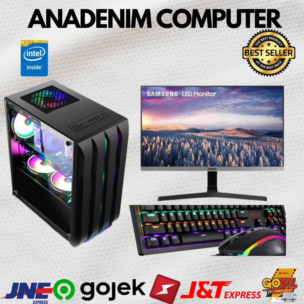 Jual LENGKAP MONITOR 24 inch PC RAKITAN GAMING i7 870 / RAM 16GB / HDD ...