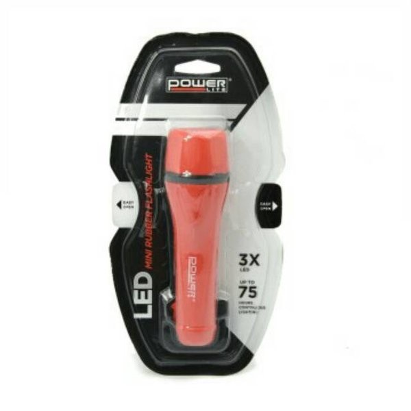 Jual Powerlite By Krisbow Lampu Senter 3 Led Karet 2 X Aa bn17 | Shopee ...