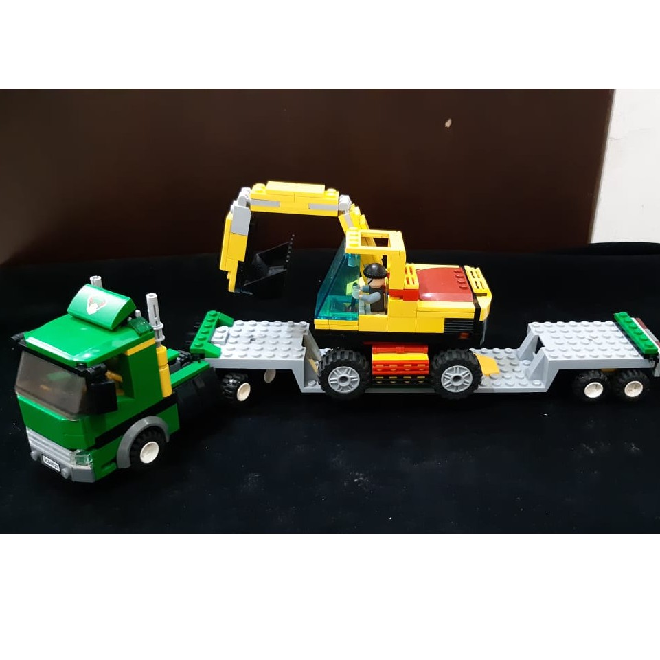 Jual Lego City MOC SET TRUCK BACKHOE Excavator MF Minifig. ori original ...