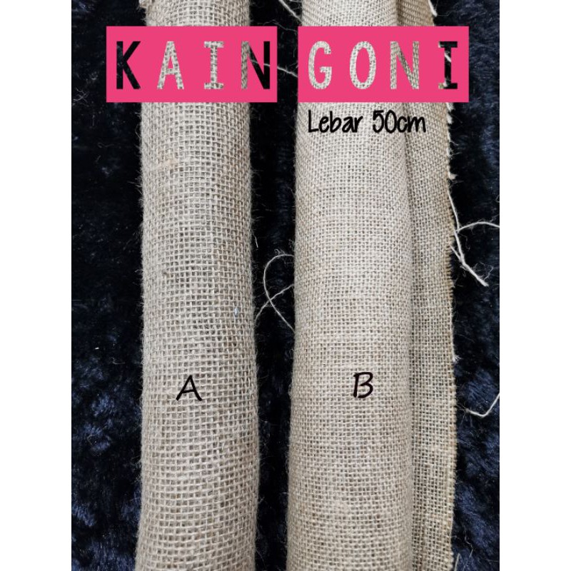Jual KAIN GONI // KAIN BURLAP NATURAL// KAIN KERAJINAN // | Shopee ...