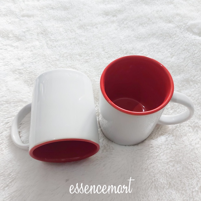 Jual Mug Keramik 2 Warna Cantik Warna Dalam Gelas Twotone Cangkir Two ...