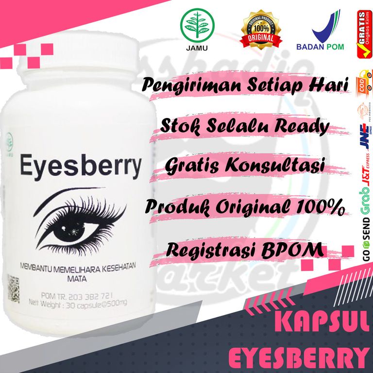 Jual Kapsul Eyesberry Herbal Suplemen Kesehatan Mata Minus Glaukoma ...