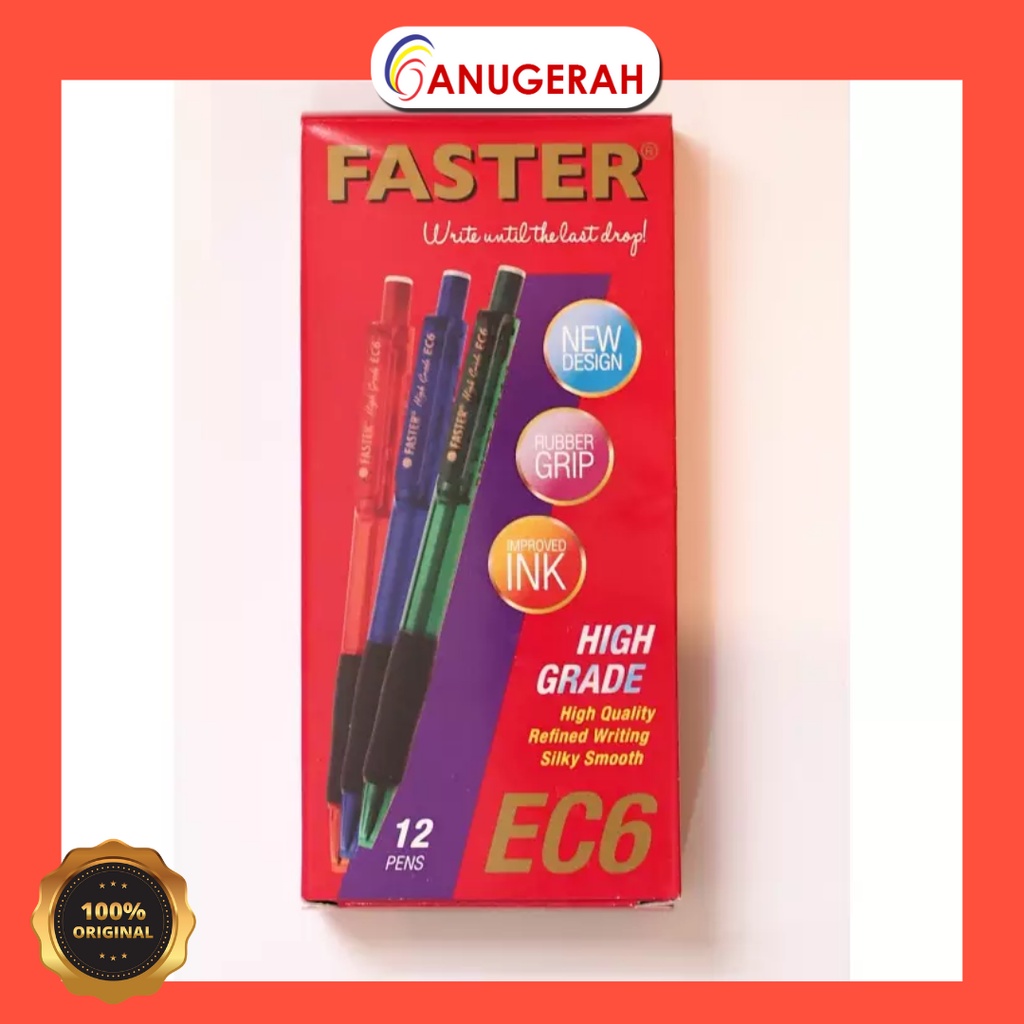 Jual FASTER EC6 BOLPOIN (pack) | Shopee Indonesia
