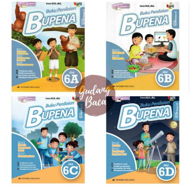 Jual BUPENA Buku Penilaian JILID 6A/ 6B/ 6C/ 6D UNTUK SD MI K13N - Erlangga | Shopee Indonesia