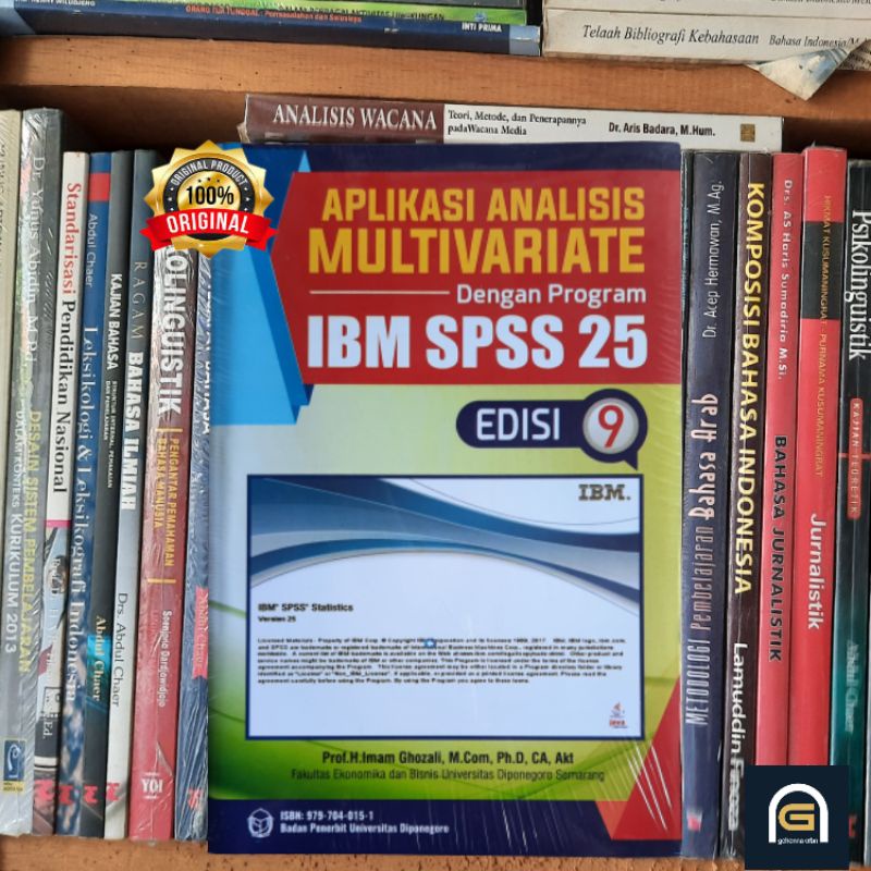 Jual Buku ORIGINAL : Aplikasi Analisis Multivariate Dengan Program IBM SPSS 25 Edisi 9 By Prof ...