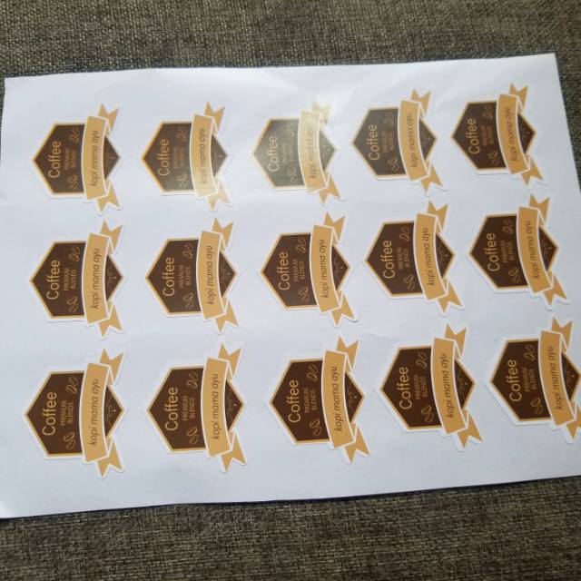 Jual cetak sticker/stiker label untuk usaha harga perlember A3 | Shopee ...