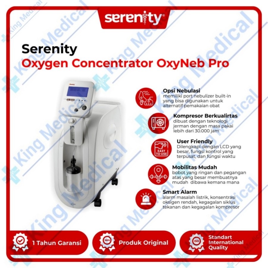 Jual Oxygen Oksigen Concentrator OxyNeb Pro 5L/Alat Penghasil Oksigen ...