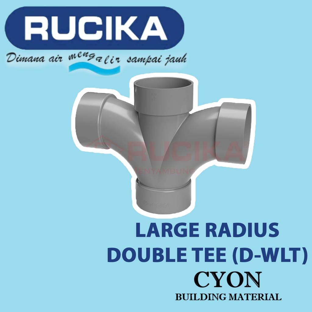 Jual RUCIKA LARGE RADIUS DOUBLE TEE D WLT 3" x 2" DOBLE TY | Shopee Indonesia