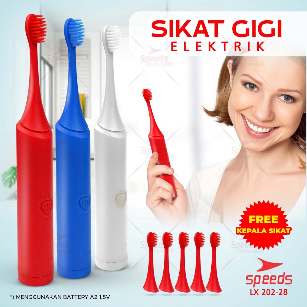 Jual SPEEDS Sikat Gigi Elektrik Anti Air Portabel Pembersih Gigi ...