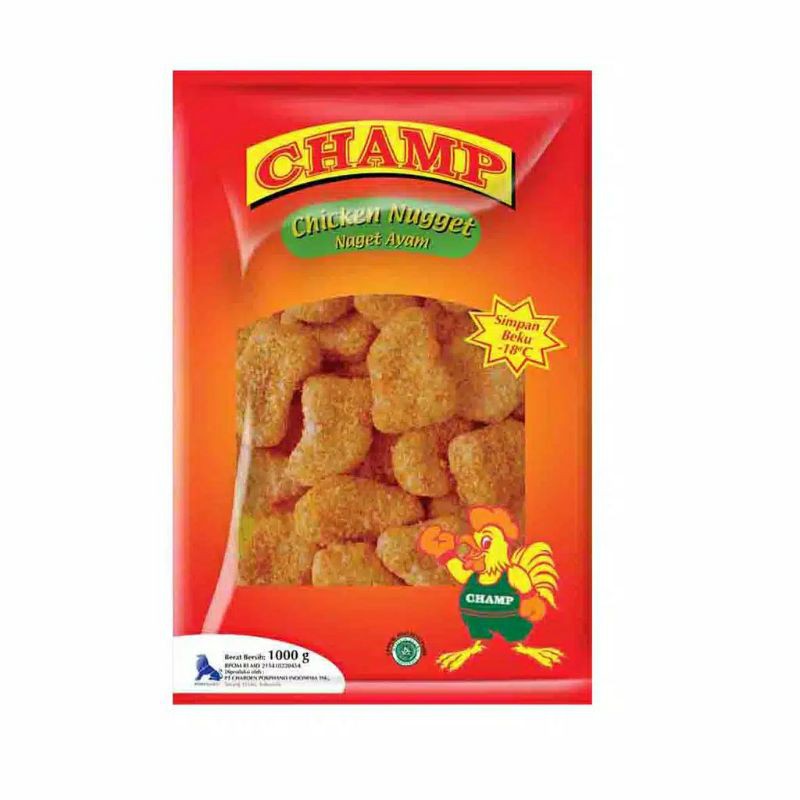 Jual CHAMP NUGGET KEMASAN 1 KG NUGET NAGET AYAM | Shopee Indonesia