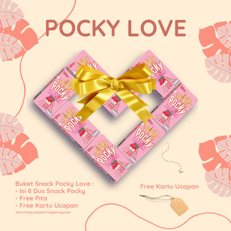 Jual POCKY LOVE BUKET - SNACK BUKET - KADO SNACK - KADO WISUDA - KADO ...