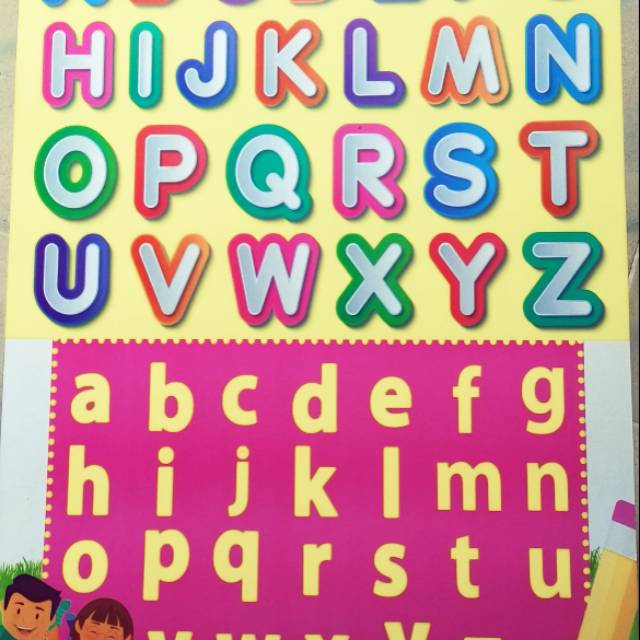 Jual POSTER HURUF ALPHABET | Shopee Indonesia