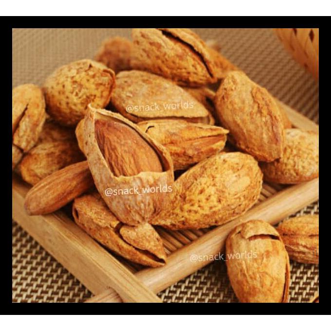 Jual BAYAR DITEMPAT 500GRAM ALMOND ROASTED ( KACANG PANGGANG ) USA ...