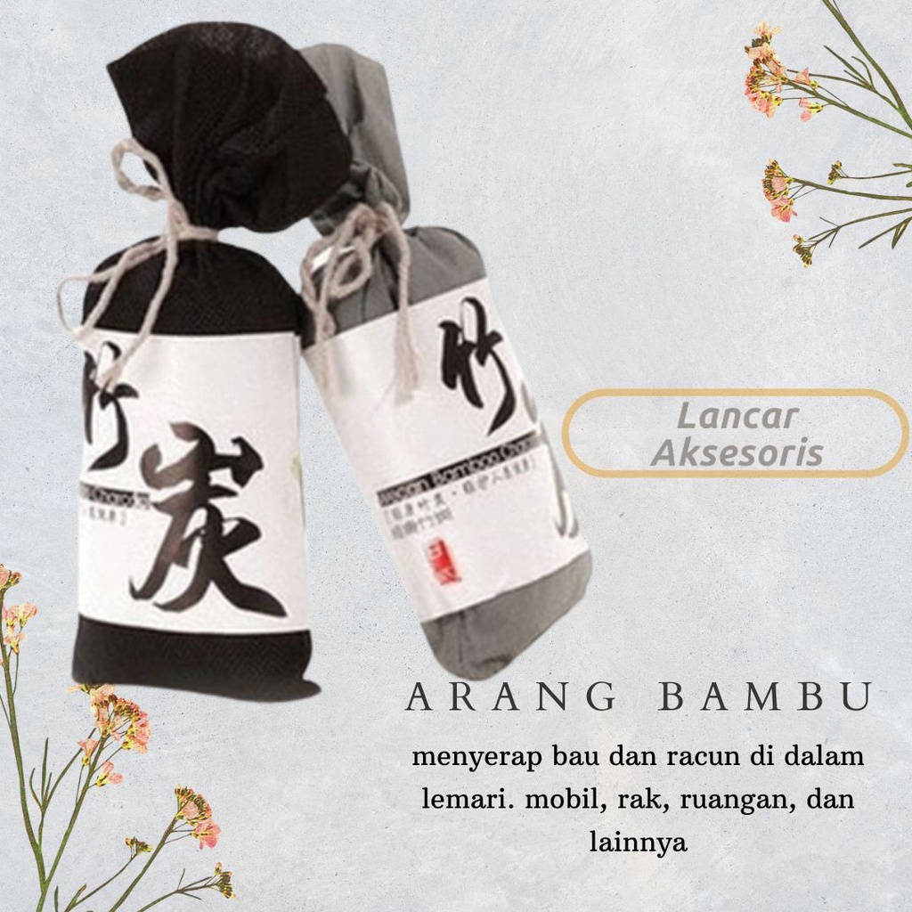 Jual Kantong Arang Bambu Penghilang Bau Mobil Lemari Karbon Aktif ...