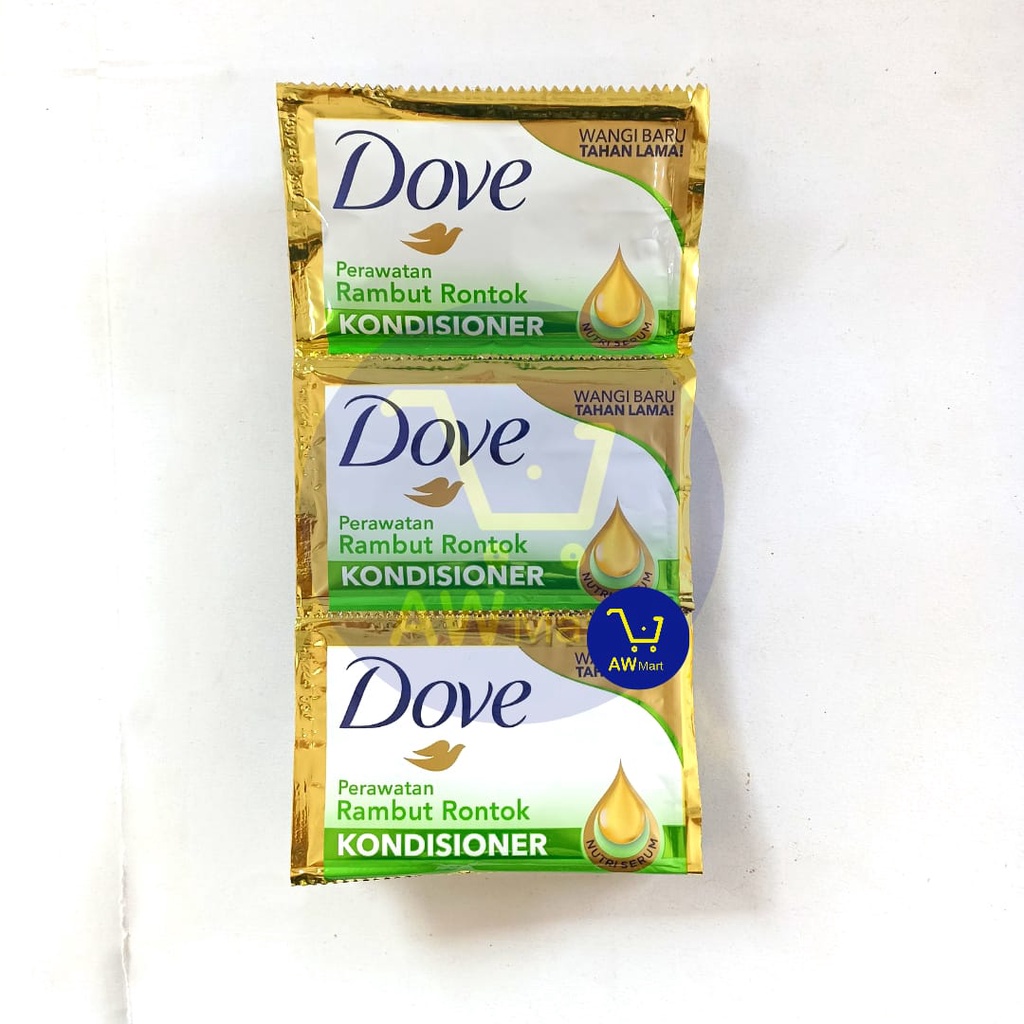 Jual DOVE KONDISIONER RENCENG ISI 12 SACHET X 9ML - DOVE CONDITIONER ...