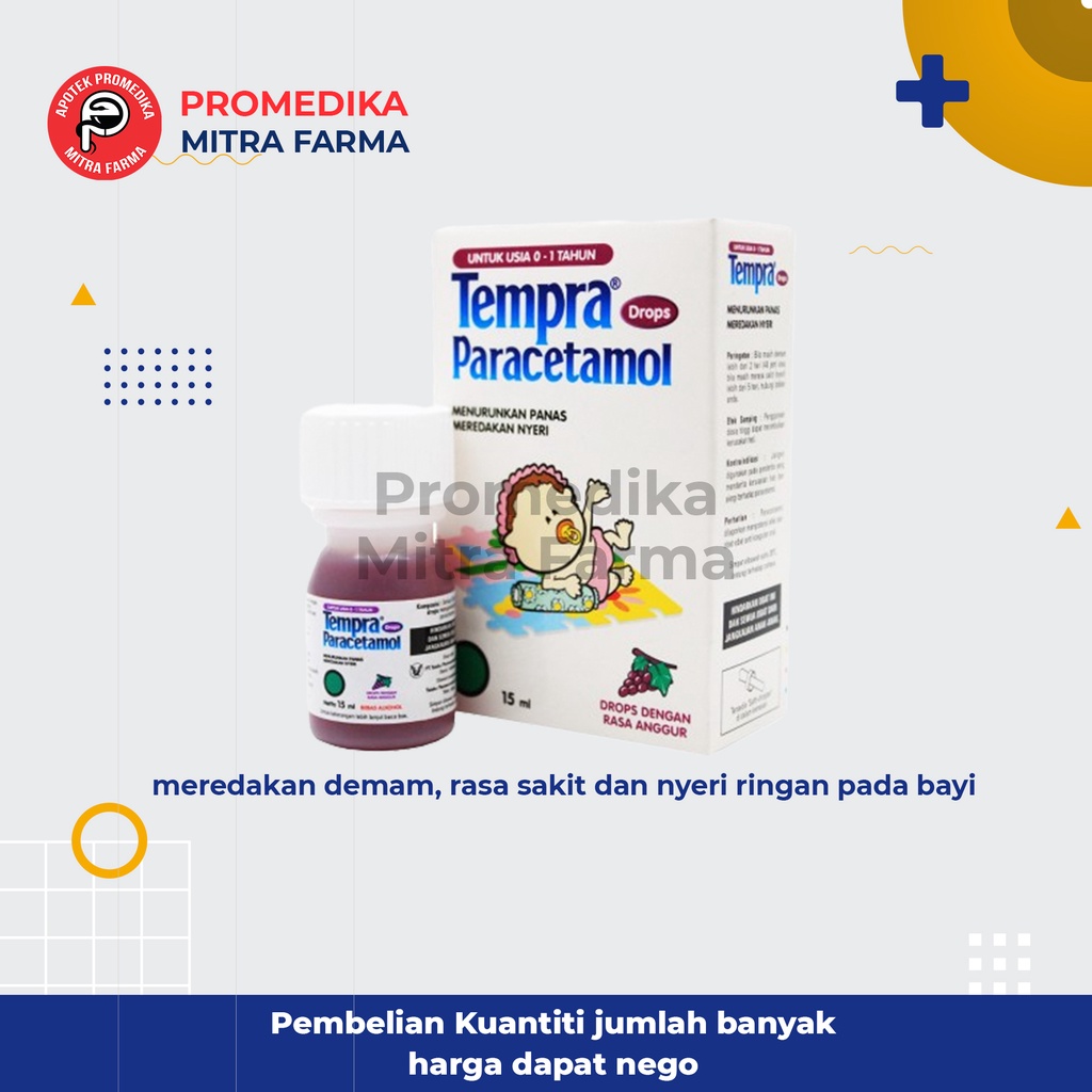 Jual Tempra Drops 15 ml / Botol / Obat Penurun Panas Anak / Obat Pereda ...