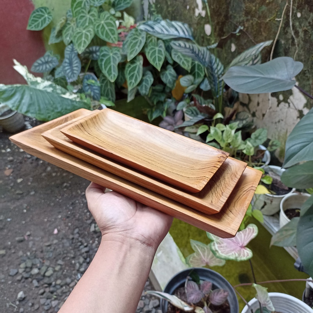 Jual piring sushi piring sate satu set 10 x 20 cm 12 x 25 cm 15 x 30 cm ...