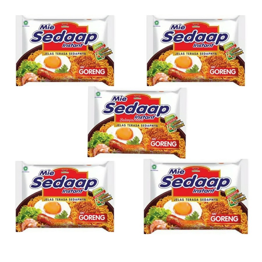 Jual RMY-SPM SEDAAP MIE INST GORENG 5S/5PCS 90G | Shopee Indonesia