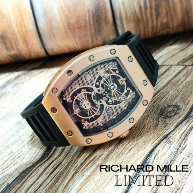 Jual Jam Tangan Pria RM Richard Mile Tali Rubber Super Elegan - Jam ...