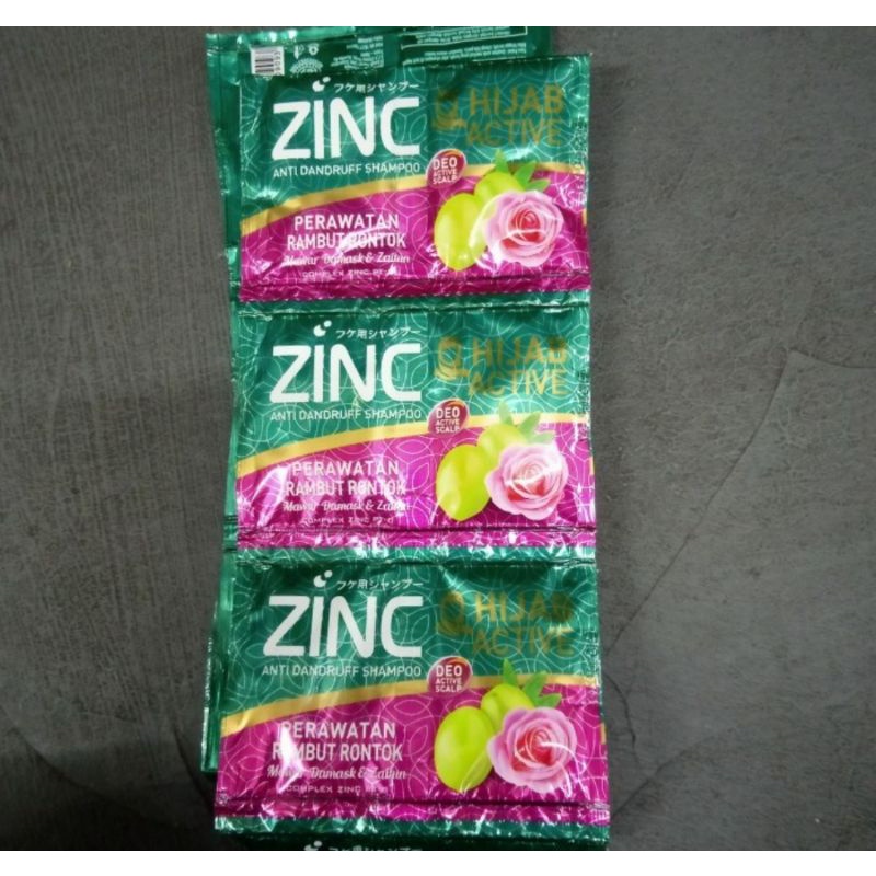 Jual zinc hijab active rambut rontok 1 renceng 12 pcs | Shopee Indonesia