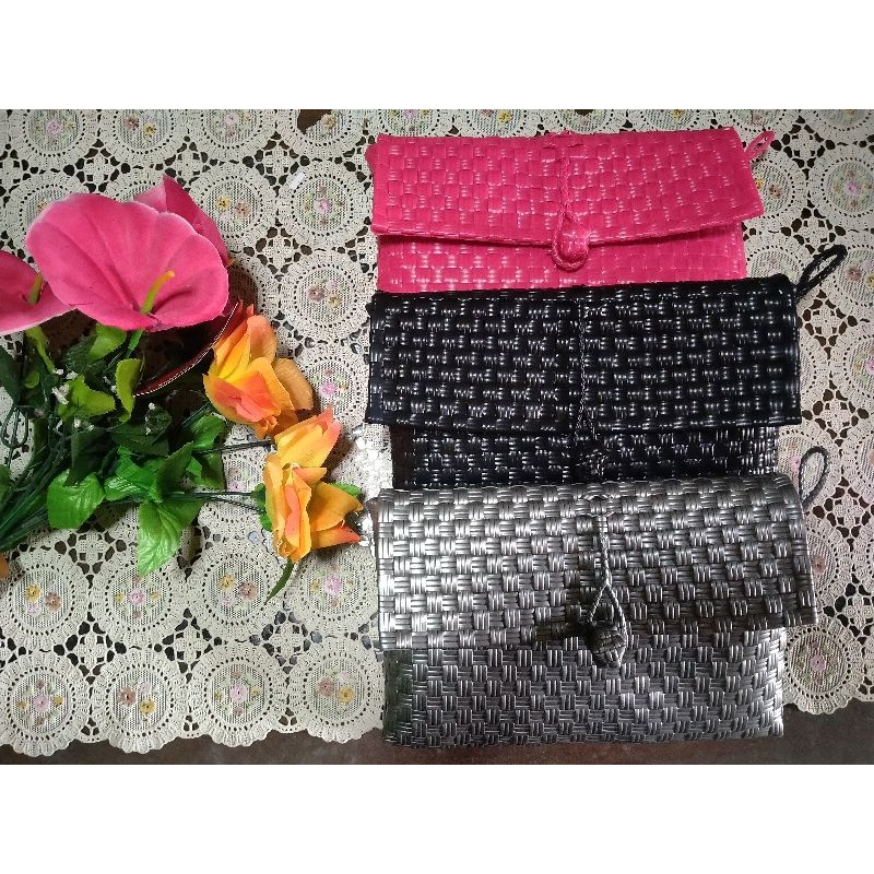 Jual Dompet jali/ clutch jali/ Dompet anyaman jali | Shopee Indonesia