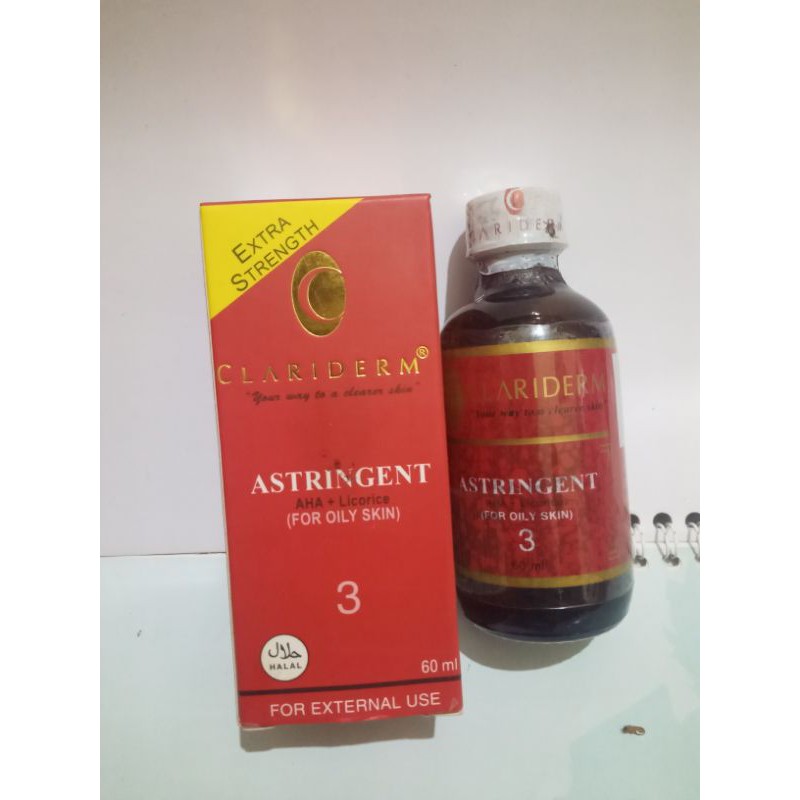 Jual CLARIDERM ASTRINGENT ( FOR OILY SKIN ) | Shopee Indonesia