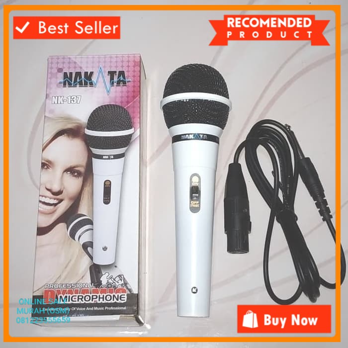 Jual J83 original nakata Mic kabel Microphone cable karaoke vocal audio ...