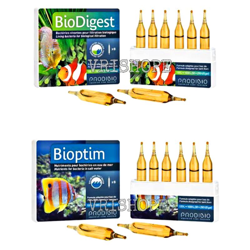 Jual Prodibio Biodigest Bioptim Obat Ikan Hias Ampul Living Bacteria ...