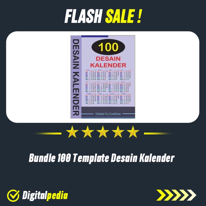 Jual Bundle 100 Template Desain Kalender Design Grafis Calendar ...