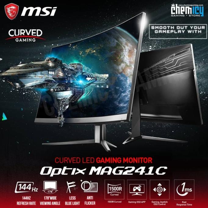Jual [[[TERBARU BISA COD]]] MSI Optix MAG241C 24 inch 144Hz Curved ...