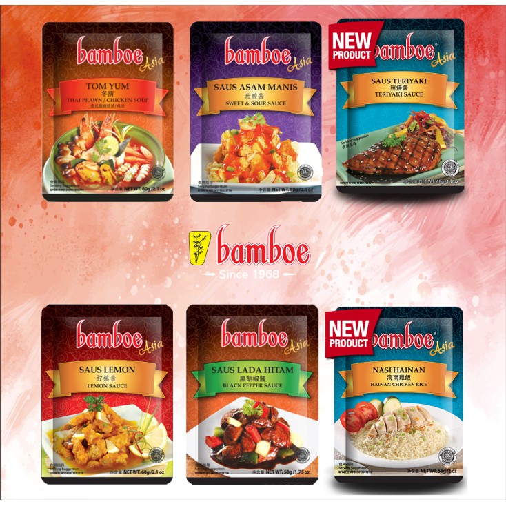 Jual Bumbu Bamboe Asia 6 Varian rasa | Bumbu Dapur | Bumbu Instan ...