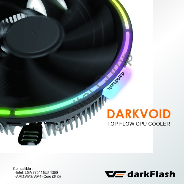 Jual Aigo Darkflash Darkvoid- CPU Processor cooler fan RGB | Shopee ...