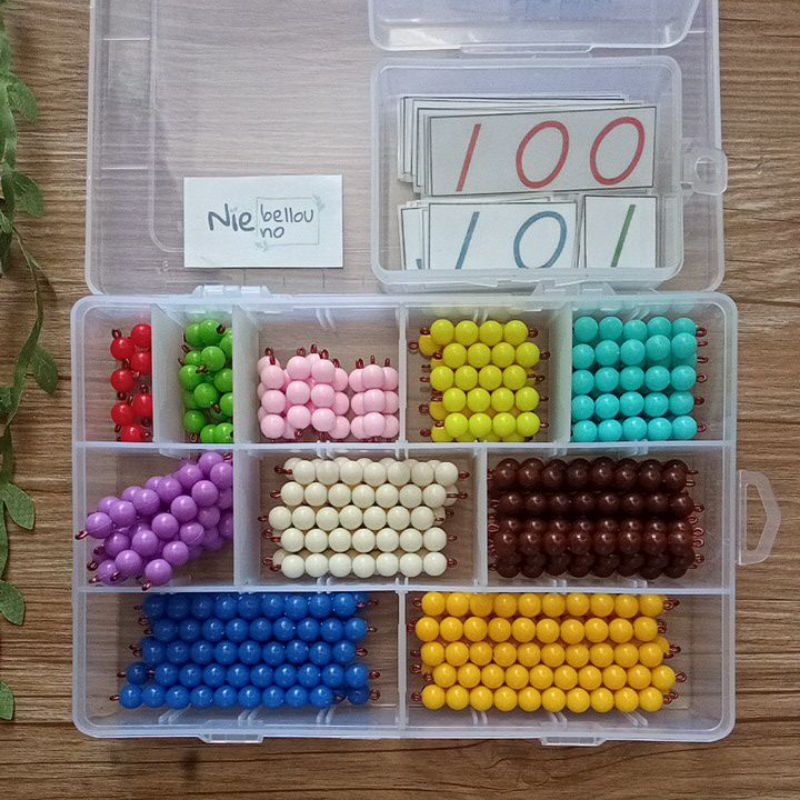 Jual NEW!! Montessori Math Beads | Montessori Decanomial Beads ...