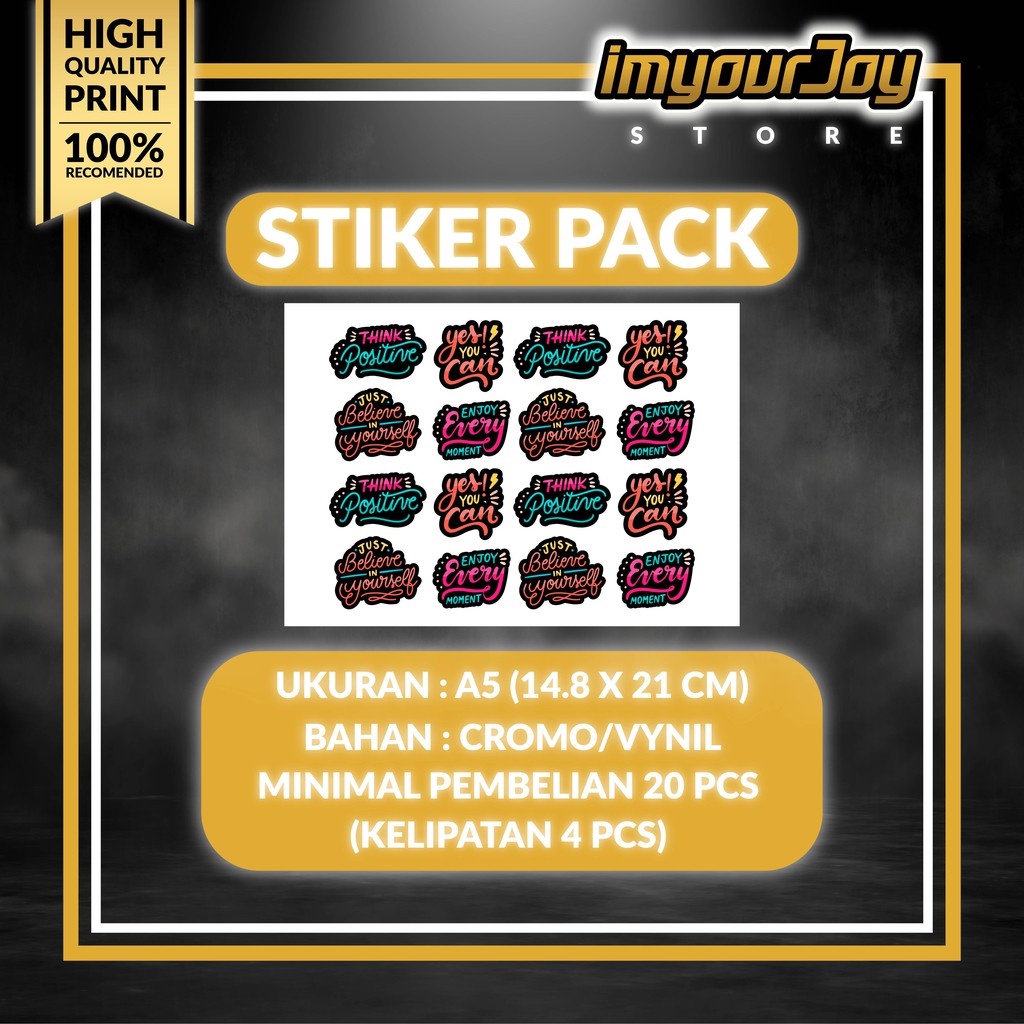 Jual CETAK CUSTOM STICKER PACK MURAH KUALITAS TERBAIK | Shopee Indonesia