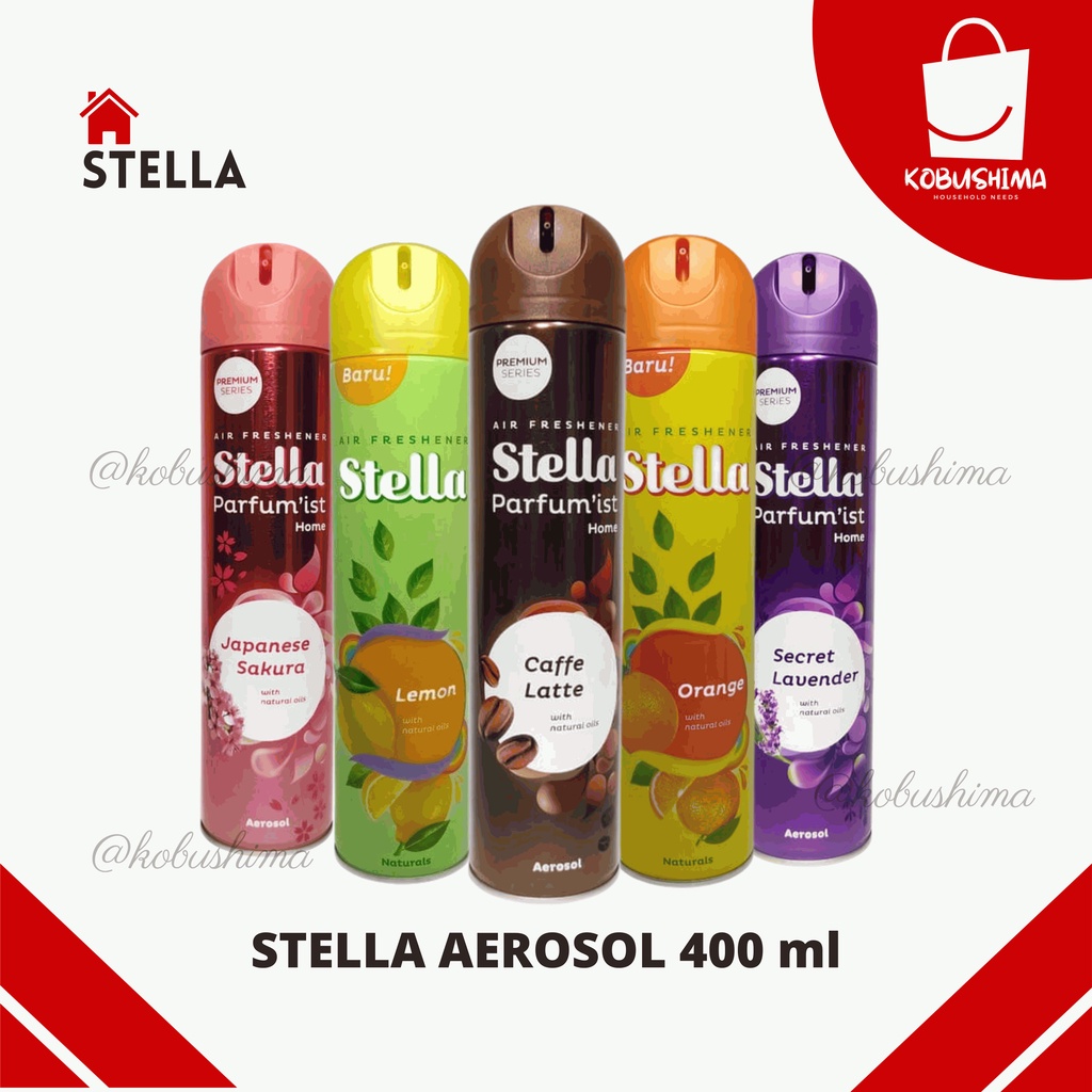 Jual Stella Aerosol Air Freshener Spray 400ml | Pengharum Ruangan Murah ...